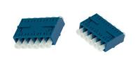 China 6 Ways LC UPC Multi Mode MM with Flanged Fiber Optical Adapter in Network or Data Center for sale