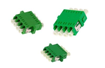 China Quad UPC LC To LC Adapter Multi Mode Gray Full Flanged for sale
