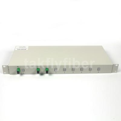 China GPON 2x32 Rack Mount PLC Splitter Single Mode G657A SCAPC For FTTX CATV for sale