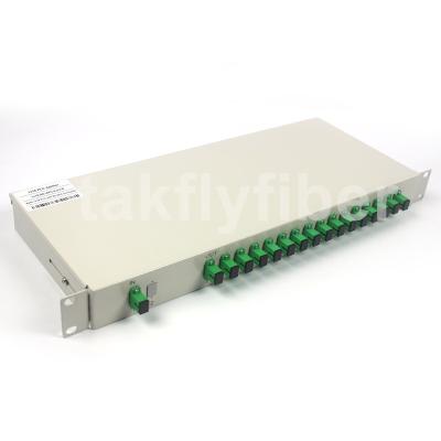 China FTTH Fiber Optic PLC Splitter 1x16 Low Insertion Loss for sale