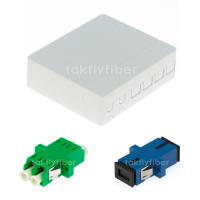 China Mini Indoor Wall Mounted 115x86x23mm 2 Core FTTH Fiber Optic Termination Box for sale