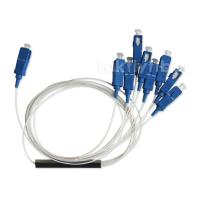 China GPON 1X2  WDM  SC UPC SM Low Loss Steel Tube SC Connector FBT PLC Splitter for sale