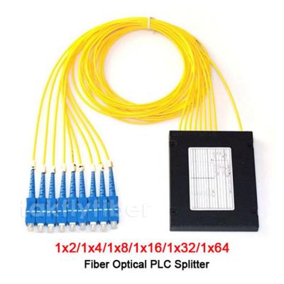 China 1X4 1X8 1X16 Fiber Optic Cable Splitter ABS LGX Without Pigtails Adapters for sale