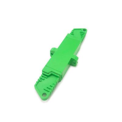 China FTTH E2K APC Fiber Optic Adapter Zirconia Ferrule Female To Female for sale