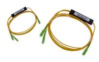 China SC/APC SM 2.0mm Fiber Optic PLC Splitter 1X2 G652D ABS Type In FTTx for sale