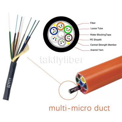 China 12C 24C 48C 96C GCYFTY Outdoor Fiber Optic Cable Non-Metallic HDPE GCYFXTY Air Blown Micro fO Cable for sale