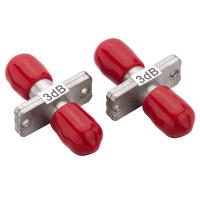 China CATV 1640nm Fiber Optic Attenuator 3dB Single Mode Red Cap ST Simplex for sale