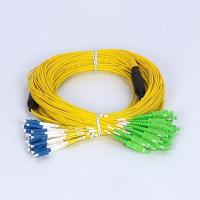 China G657A1 24 Cores Fiber Optic Fanout Cable OS2 Single Mode LC To SC for sale