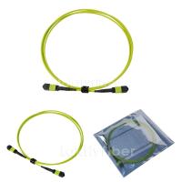 China MPO To MPO OM5 Fiber Optic Cable MM 3.0mm LSZH Female 12/24 Cores for sale