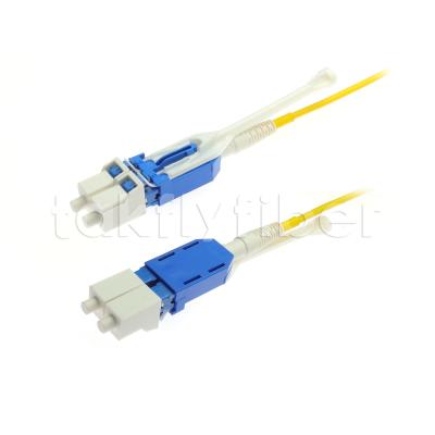 China Uniboot Duplex Fiber Optic Patchcord 2.0mm Diameter with G657A1 Fiber and LSZH Jacket LC PC Connector for sale