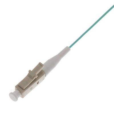 China 0.9mm LC Simplex OM3 1M Fiber Pigtail with Aqua LSZH Jacket for sale