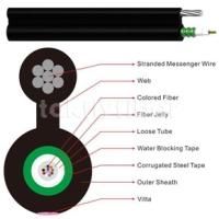 China HDPE Jacket Outdoor Aerial Fiber Optic Cable GYTC8S SM G652D Figure 8 for sale