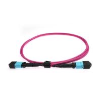 China Type A/B/C Polarity 12 Fiber MPO MTP OM4 Fiber Optic Cable for Fast Data Transfer for sale