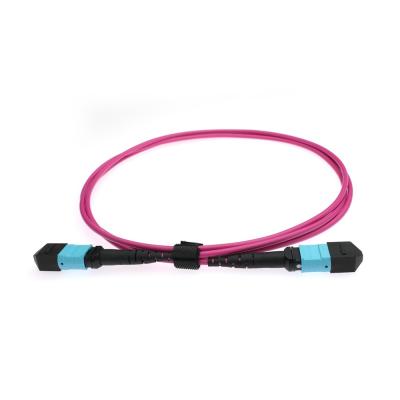 China Type A/B/C Polarity 12 Fiber MPO MTP OM4 Fiber Optic Cable for Fast Data Transfer for sale