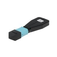 China MTP Male Type Elite 50/125 OM3 Loopback Aqua Connector Fiber Cable for sale