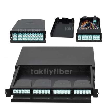 China MPO Patch Panel MTP Fiber Optic Distribution Frame For Data Center for sale
