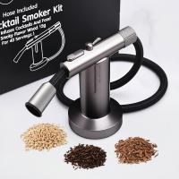 China Hose Included Cocktail Smoker Kit Infuses Cocktails And Food Smoky Flavor Wood Chip Capacity 15g Per Box For 40 Servings for sale