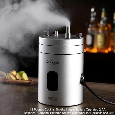 China 12 Pounds Cocktail Smoke Infuser Battery Operated 2 AA Batteries Compact Portable Smoke Generator for Cocktails and Bar for sale