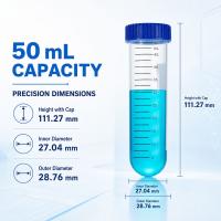 China 50 mL Conical Centrifuge Tube with Screw Cap for sale