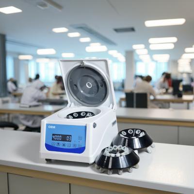 China Best Price Small Laboratory Centrifuge Machine Plasma Separation Low Speed 4000RPM Cost-effective Safe Reliable Continuous Blood for sale