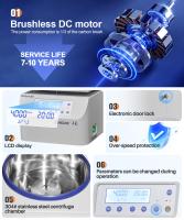 China Automatic Low Speed Medica-l Laboratory Clinic Centrifuge with Program Memory Function and Electronic Door Lock Benchtop Type for sale