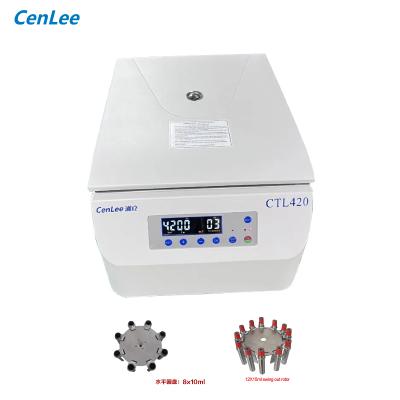 China CenLee420 Universal Low Speed Bench Top Centrifuge 4200rpm 2760xg for Blood Test Lab Clinical Research with 8x10ml Swing Rotor for sale