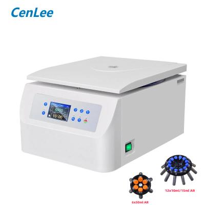 China High Quality 6000rpm Low Speed Centrifuge Machine 50ml 15ml 6 Placers for Clinical Laboratory Use for sale