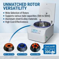 China 6 X 50ml 24 Tube CenLee4K Heavy Duty 4000rpm Lab Centrifuge with 300ml Max Capacity and Fully Steel Casing for Durability for sale