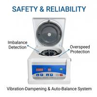 China TD4D Benchtop Clinical Centrifuge 4000 RPM with Air Cooling System for Stable Hospital Laboratory Operation for sale