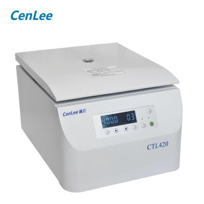 China CTL420 Lab Centrifuge 4000rpm with Multiple Tube Racks Angle & Swing-out Rotor Support Benchtop Medical Centrifuge Machine for sale