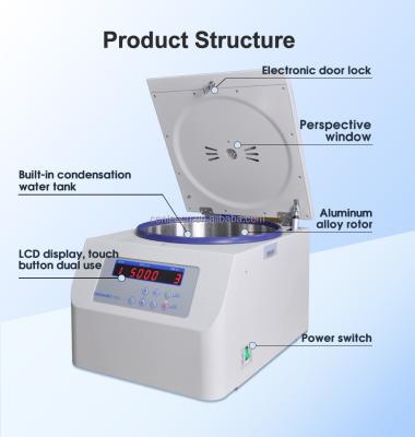 China Falcon Horizontal Centrifuge 16 Placer 10ml 5ml for Urine Blood 5500rpm Multi-Tube Rack Swing Rotor Clinic Hospital Centrifuge for sale