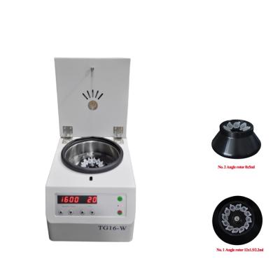 China TG16-W New Arrival Benchtop Microcentrifuge 17800xg 12x1.5/2.2ml Auto Memory Function High Speed Laboratory Centrifuge for sale