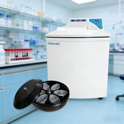 China Factory Blood Bank Floor Standing Refrigerated Centrifuge for 450ml Blood Bag Large Capacity Cooling Centrifuge with Swing Rotor for sale