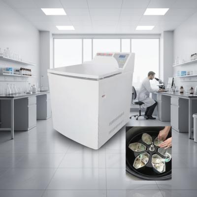 China CenLee Vertical Refrigerated Blood Bank Centrifuge  8000rpm Large Capacity Floor Standing Centrifuge for 450ml Blood Bag for sale