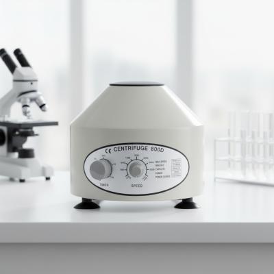 China 800D Portable Electric Centrifuge 4000rpm 6x10ml Angle Rotor Small Centrifuge Laboratory Machine Beauty Salon Use for sale