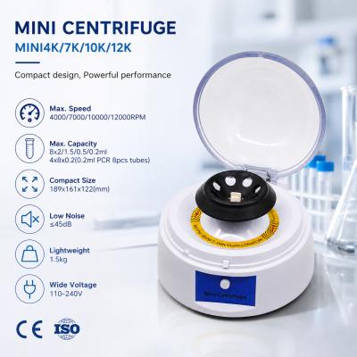 China High Quality 2ml Laboratory 4000RPM,7000 RPM,10000 RPM,12000 RPM Centrifuge Machine with OEM Customization Direct Factory Price for sale