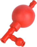 China Factory Price With 3 Openings Red Pipetting Ball Quantitative Suction Bulb Rubber Pipette Filler Lab Suction Ball Pipette for sale