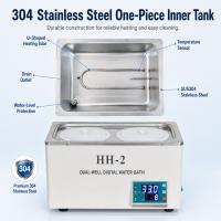 China Cenlee Dual Well PID Digital Control 100C 600W 304 Stainless Steel Laboratory Sample Heating Water Bath for sale