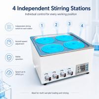 China Cenlee 4-Position Magnetic Stirring Water Bath, 800W RT-100°C ±0.5°C for Biology and Pharmaceutical Laboratories for sale