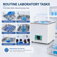 China Cenlee Biology Chemistry Research Stable 0.5C Temperature 160x160x130mm Chamber 220V Digital Thermostatic Water Bath for sale