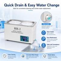 China Cenlee 304 Stainless Steel Dual Well 600W Digital Thermostatic Water Bath for Biological and Chemical Research Laboratory for sale