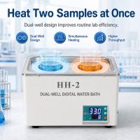 China Cenlee Laboratory Sample Heating Precise PID Control Dual Well 100C 600W SUS304 Digital Constant Temperature Water Bath for sale