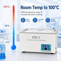 China Cenlee Laboratory Sample Heating Precise PID Control Dual Well 100C 600W SUS304 Digital Constant Temperature Water Bath for sale