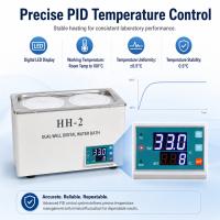 China Cenlee Laboratory Sample Heating Precise PID Control Dual Well 100C 600W SUS304 Digital Constant Temperature Water Bath for sale