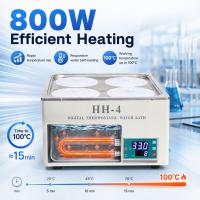 China Cenlee Chemical Testing & Education Lab Rapid Heating 800W SUS304 4-Hole Digital Constant Temperature Water Bath for sale