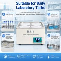 China Cenlee Chemical Testing & Education Lab Rapid Heating 800W SUS304 4-Hole Digital Constant Temperature Water Bath for sale