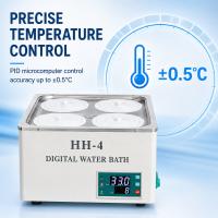 China Cenlee Biological Research Stable Heating 4-Hole  100°C  800W SUS304 Digital Thermostatic Water Bath for sale