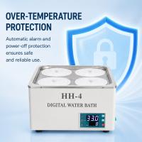 China Cenlee Biological Research Stable Heating 4-Hole  100°C  800W SUS304 Digital Thermostatic Water Bath for sale