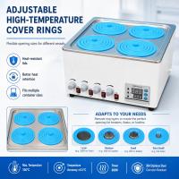China Cenlee Laboratory Constant Temperature Water Bath with 4 Independent Stirrers 800W Heating for Aquaculture Hygiene and Education for sale