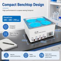 China Cenlee Laboratory Constant Temperature Water Bath with 4 Independent Stirrers 800W Heating for Aquaculture Hygiene and Education for sale